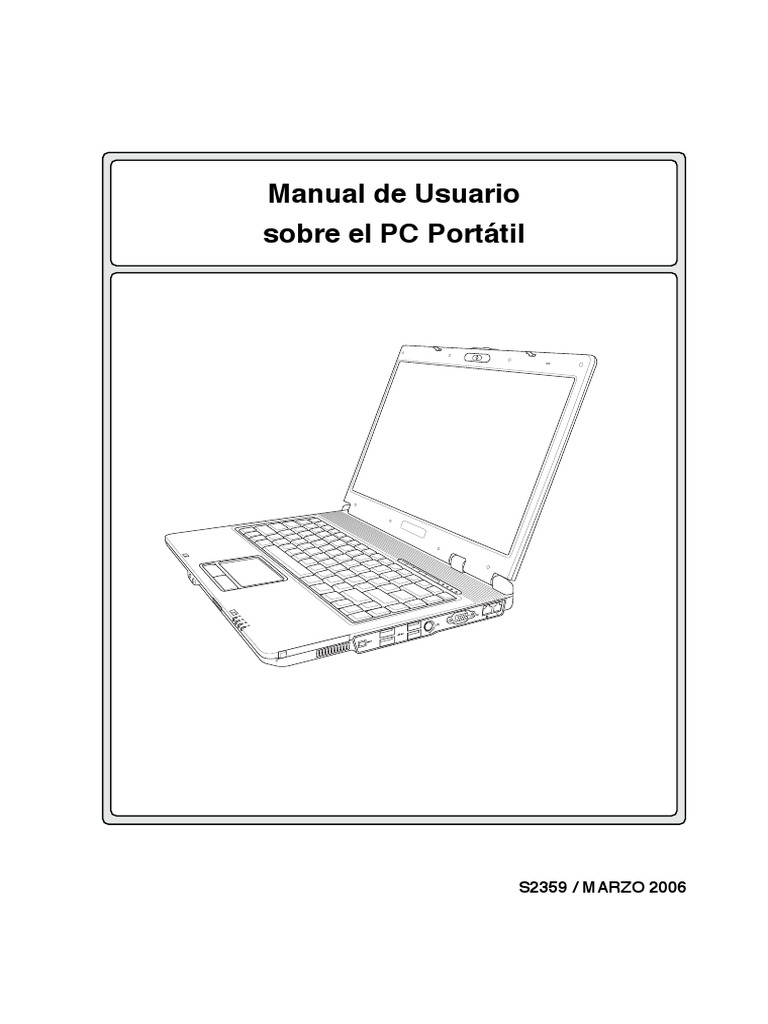Manual Usuario de Una PC Portatil | PDF | USB | Bios