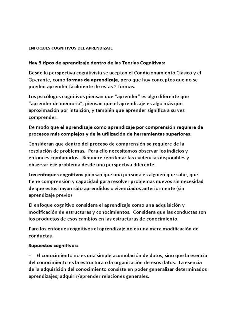 Unidad III. APRENDIZAJE | Descargar gratis PDF | Aprendizaje | Memoria