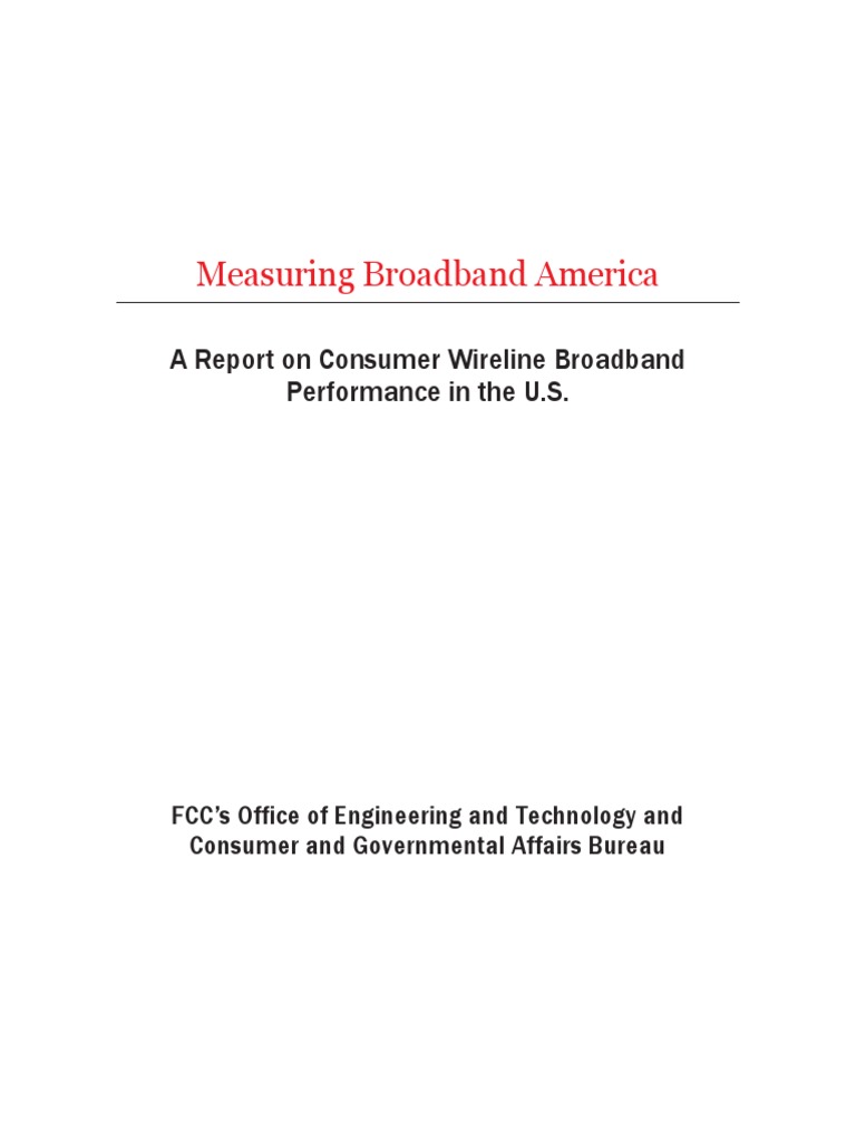 Broadband Speed Study | PDF | Internet Access | Computer Network
