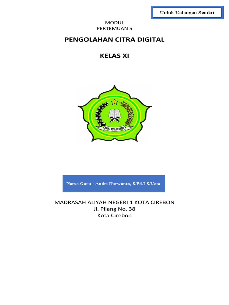 Modul 5 Pengolahan Citra Digital | PDF