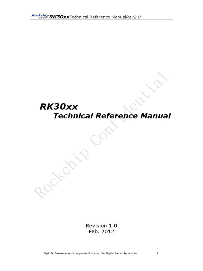 Rockchip RK30xx TRM V2.0 | PDF | Usb | Random Access Memory