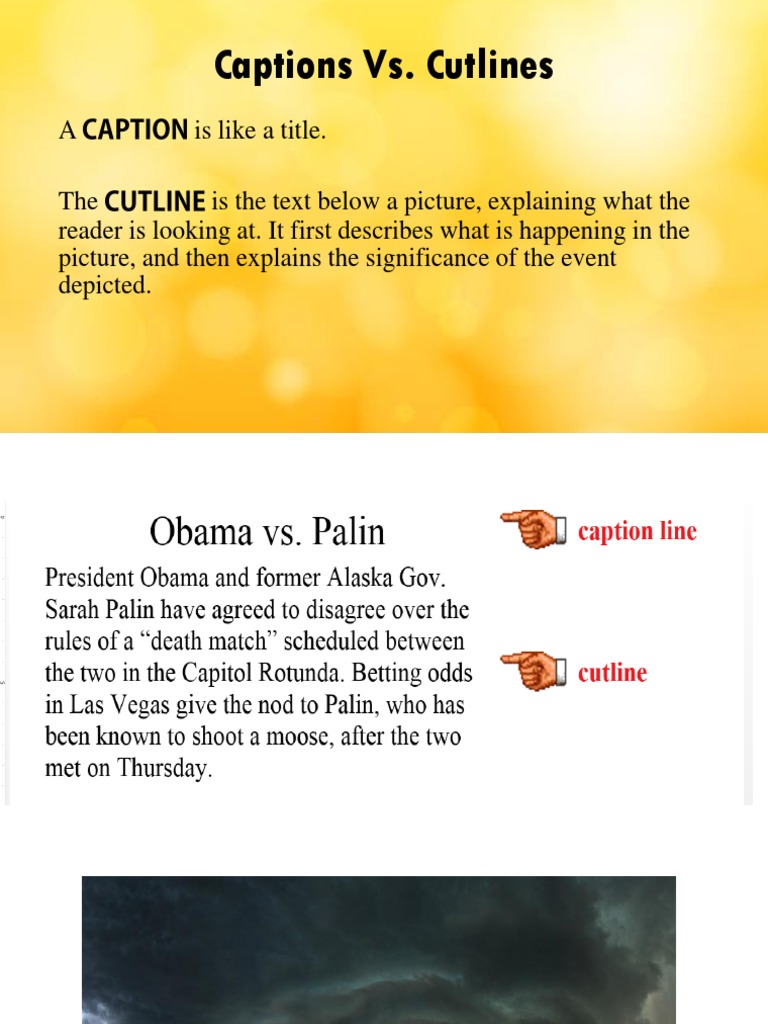 Captions vs. Cutlines Explained | PDF