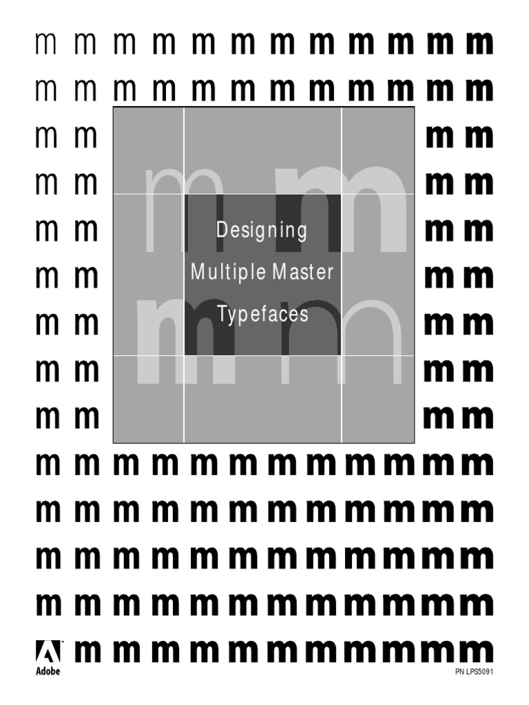 Designing Multiple Master Typefaces Adobe | PDF | Typefaces | Typography