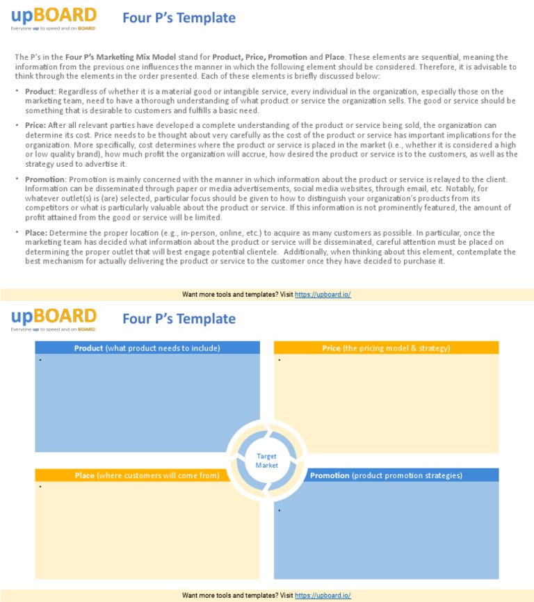 Free Four P - S Template PowerPoint Download | PDF | Marketing ...
