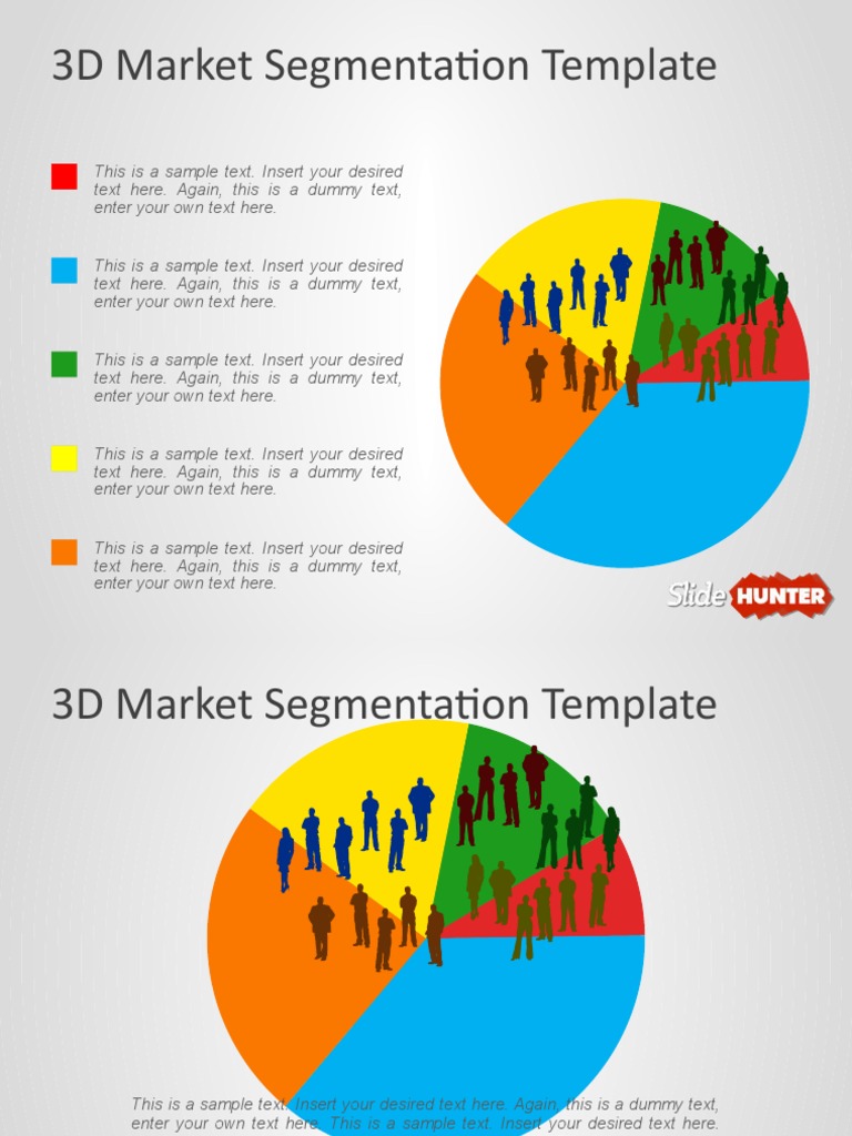 1060 3d Market Segmentation Powerpoint Template | PDF