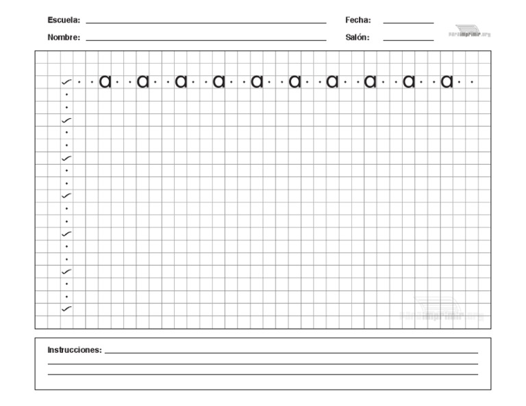 Lamina Con Letra A para Imprimir | PDF