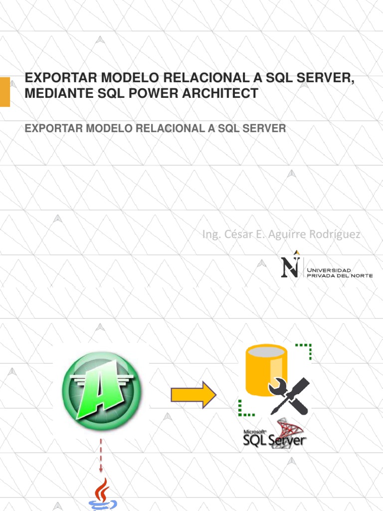 Modelar y Exportar - SQL Server | PDF | Servidor SQL de Microsoft | SQL Modelar y Exportar - SQL Server | PDF | Servidor SQL de Microsoft | SQL