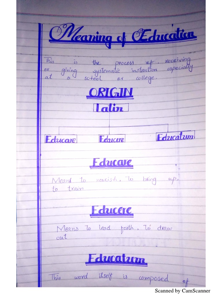 Definition of Education | PDF