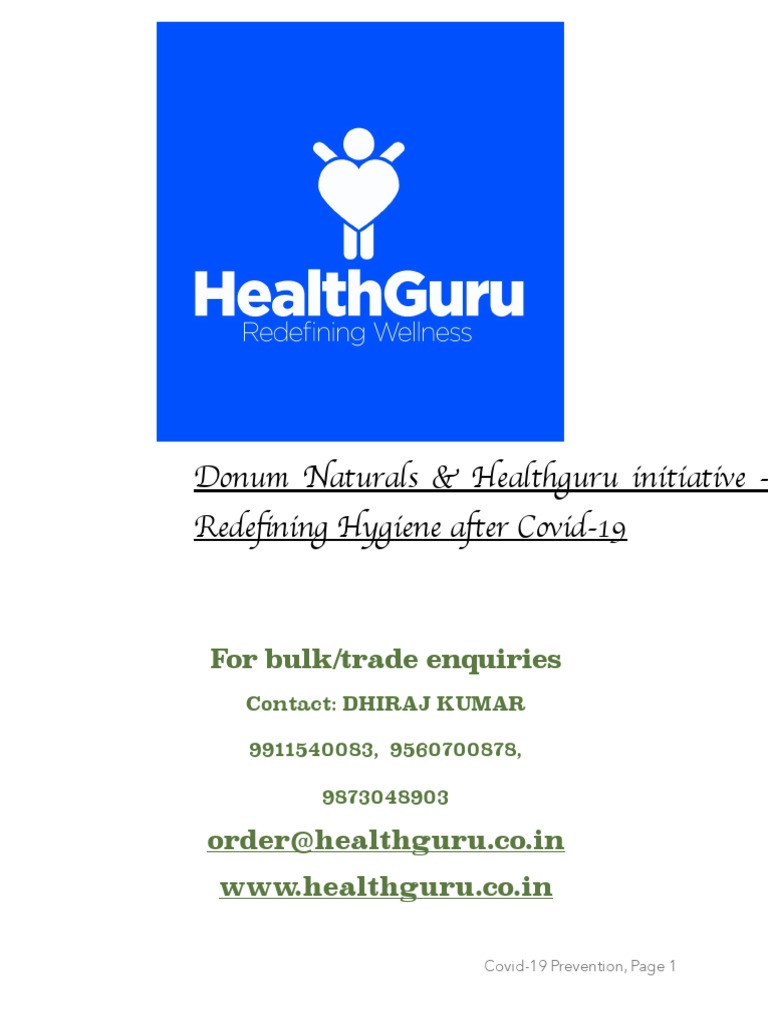 Health Guru Donum Product | PDF | Safety | Health Sciences