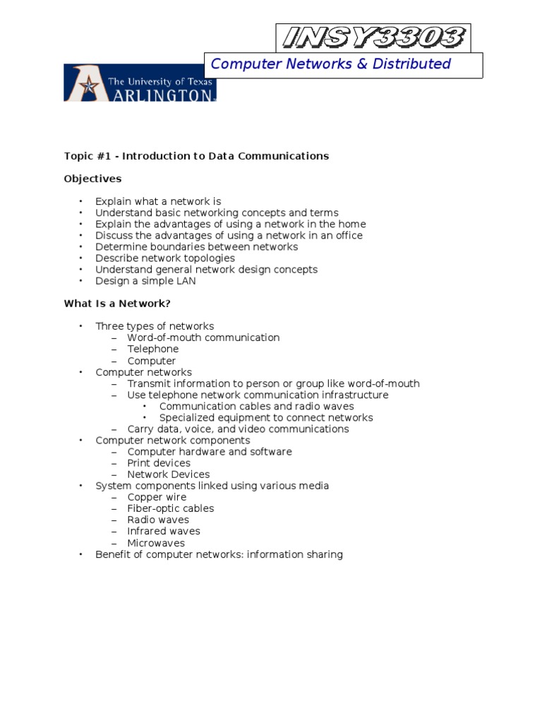 Introduction To Data Communications | PDF | Network Topology | Local ...