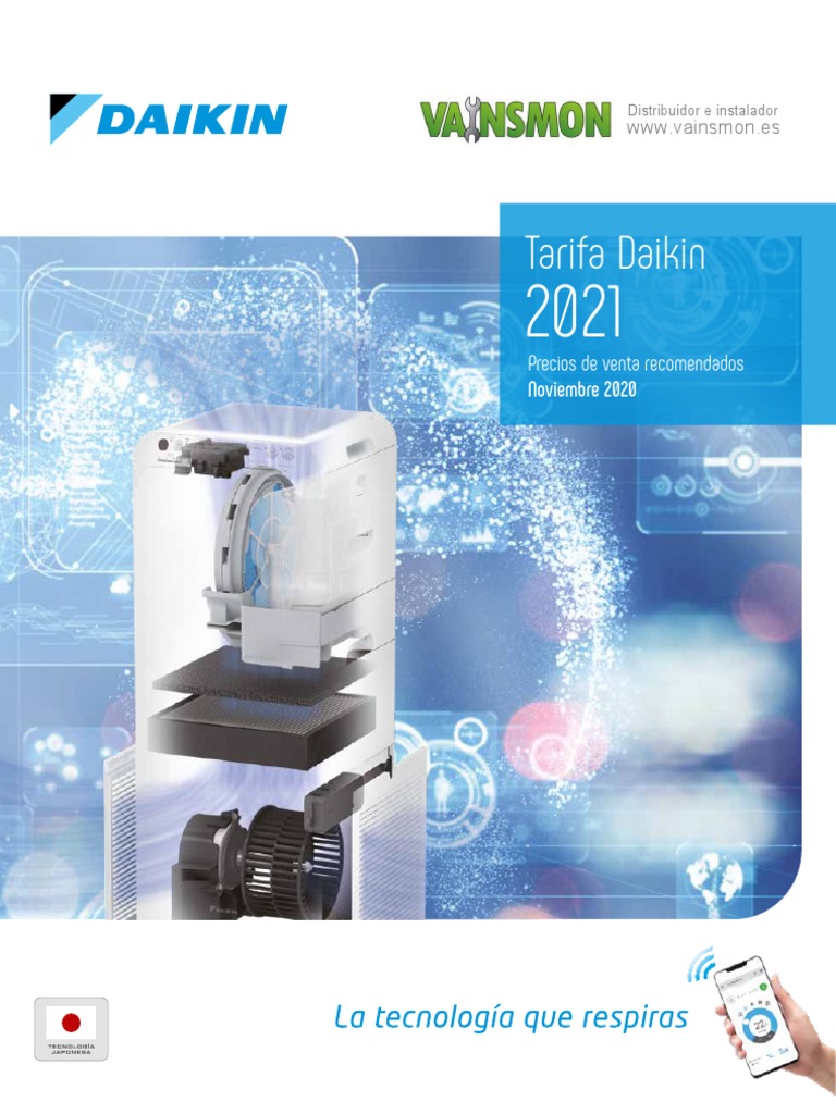 Catalogo Daikin Tarifa 2021 | PDF | La contaminación del aire | Contaminación
