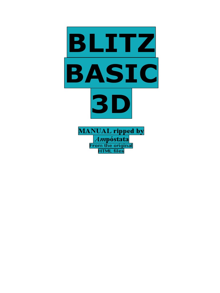 Manual Blitz Basic 3D | Download Free PDF | Data Type | Control Flow