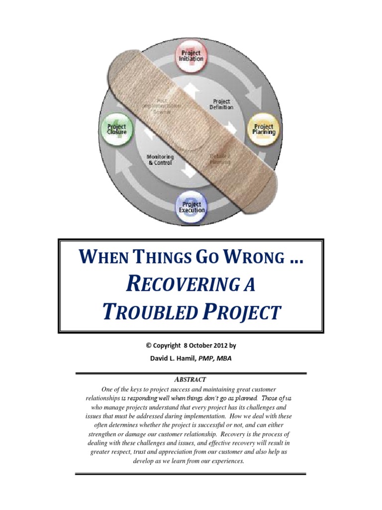 W T G W : Ecovering A Roubled Roject | PDF | Leadership | Project ...