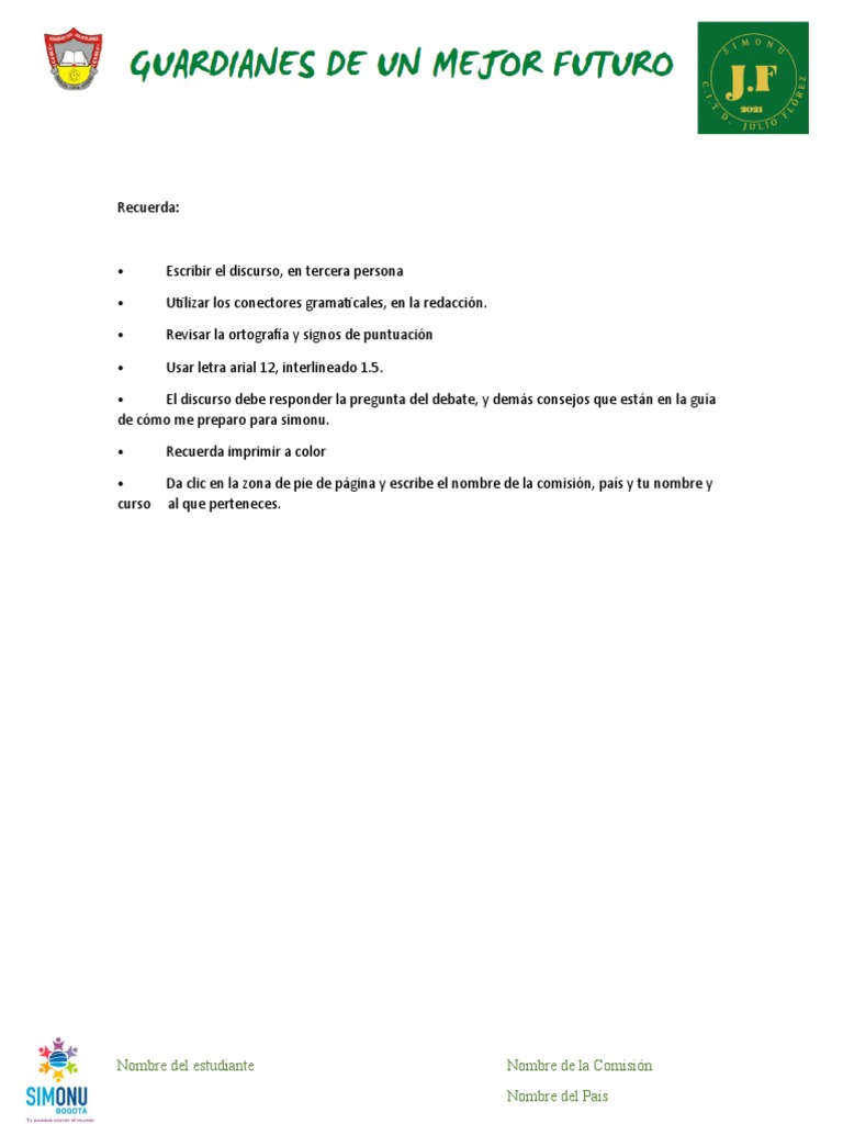 Formato Discurso | PDF