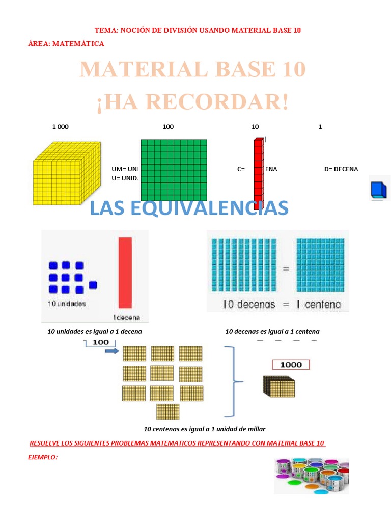 Problemas Base 10 | PDF