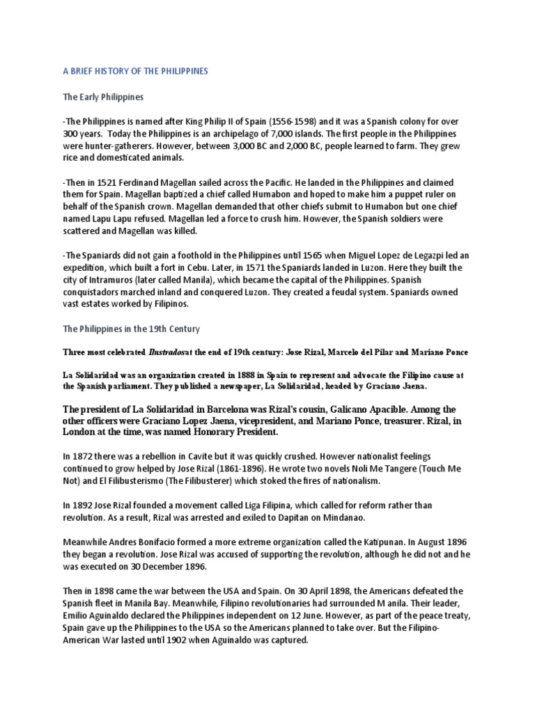 A Brief History of The Philippines | PDF | Corazon Aquino | Philippines