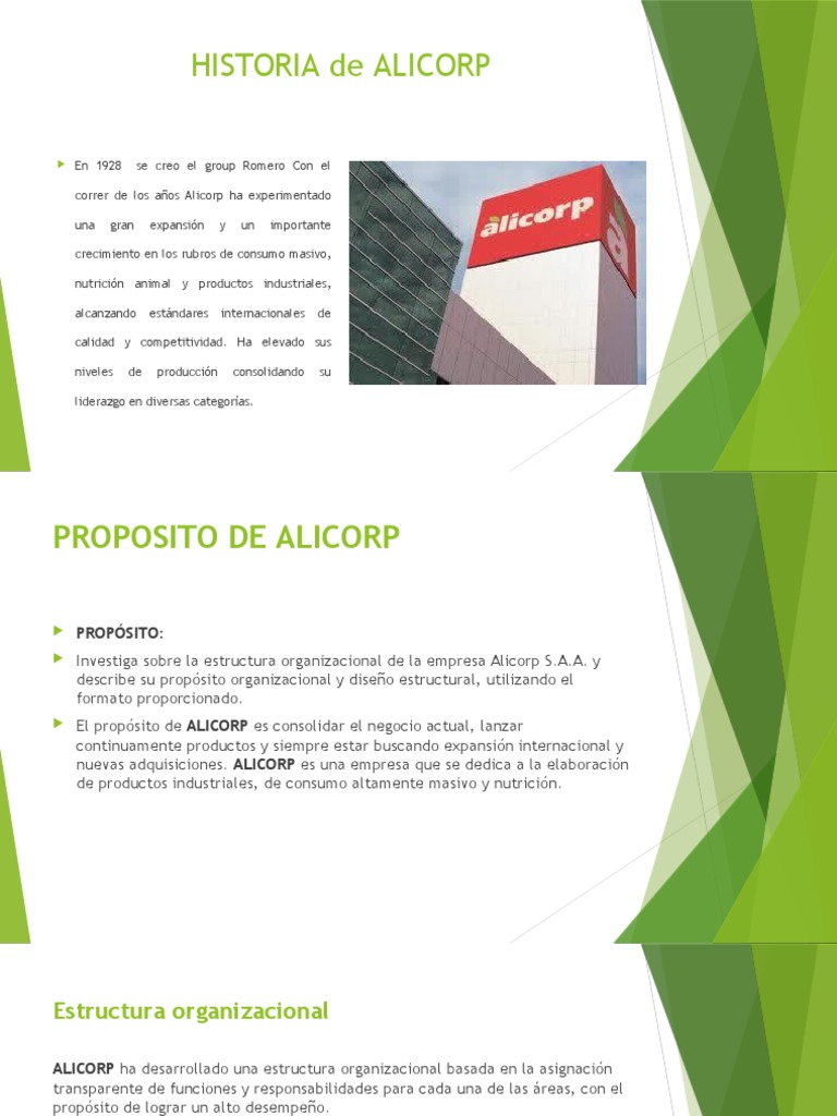 HISTORIA de ALICORP | PDF | Business | Economias