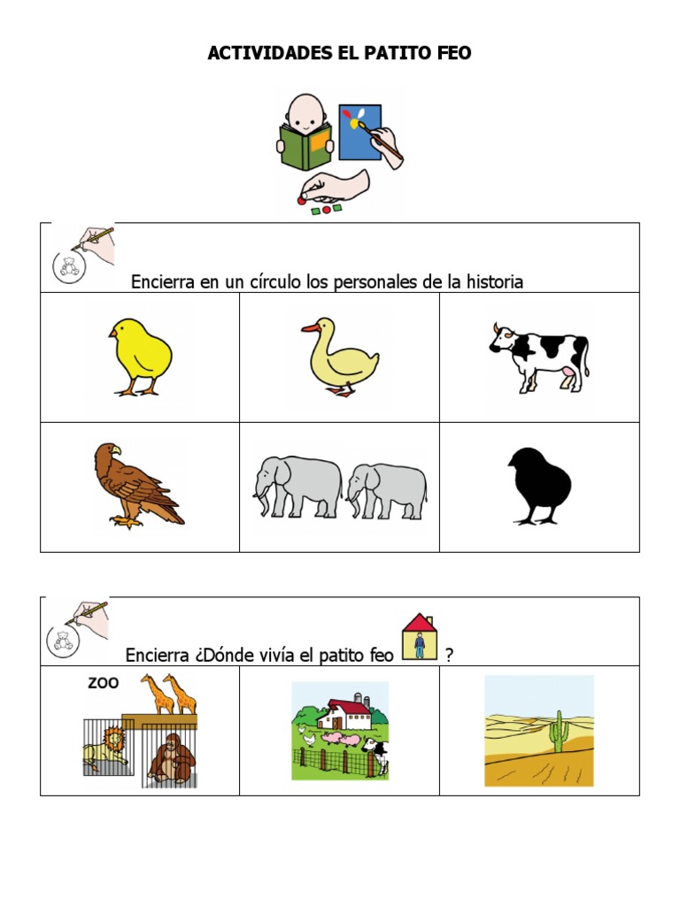 ACTIVIDADES El Patito Feo | PDF
