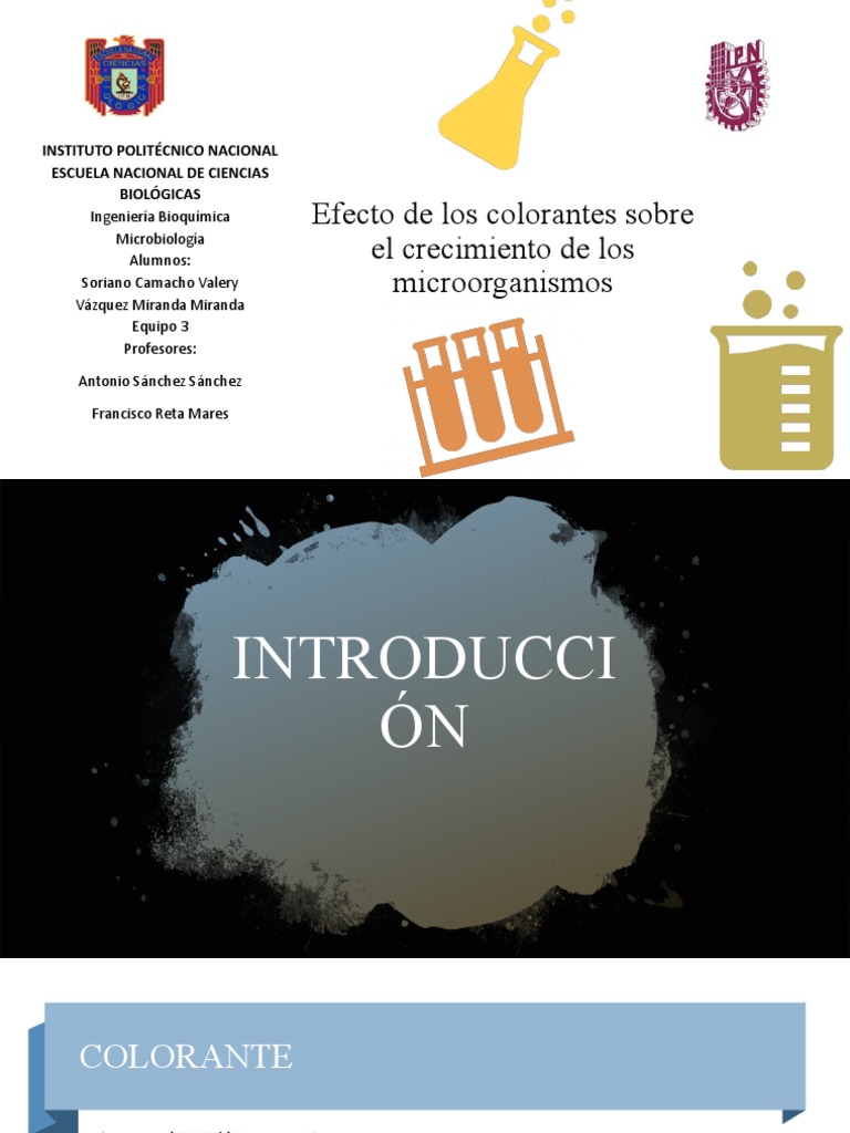 Efecto de Los Colorantes Sobre El Crecimiento Microbiano | PDF ...