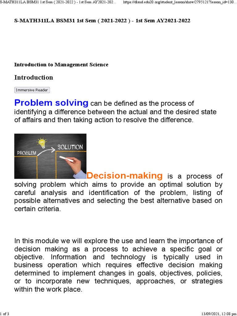 Introduction to Management Science | PDF