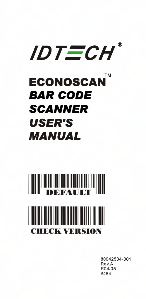 IDT CH: Check Version | PDF | Barcode | Usb