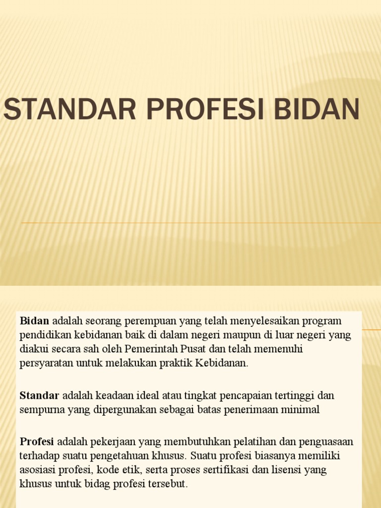Standar Profesi Bidan | PDF