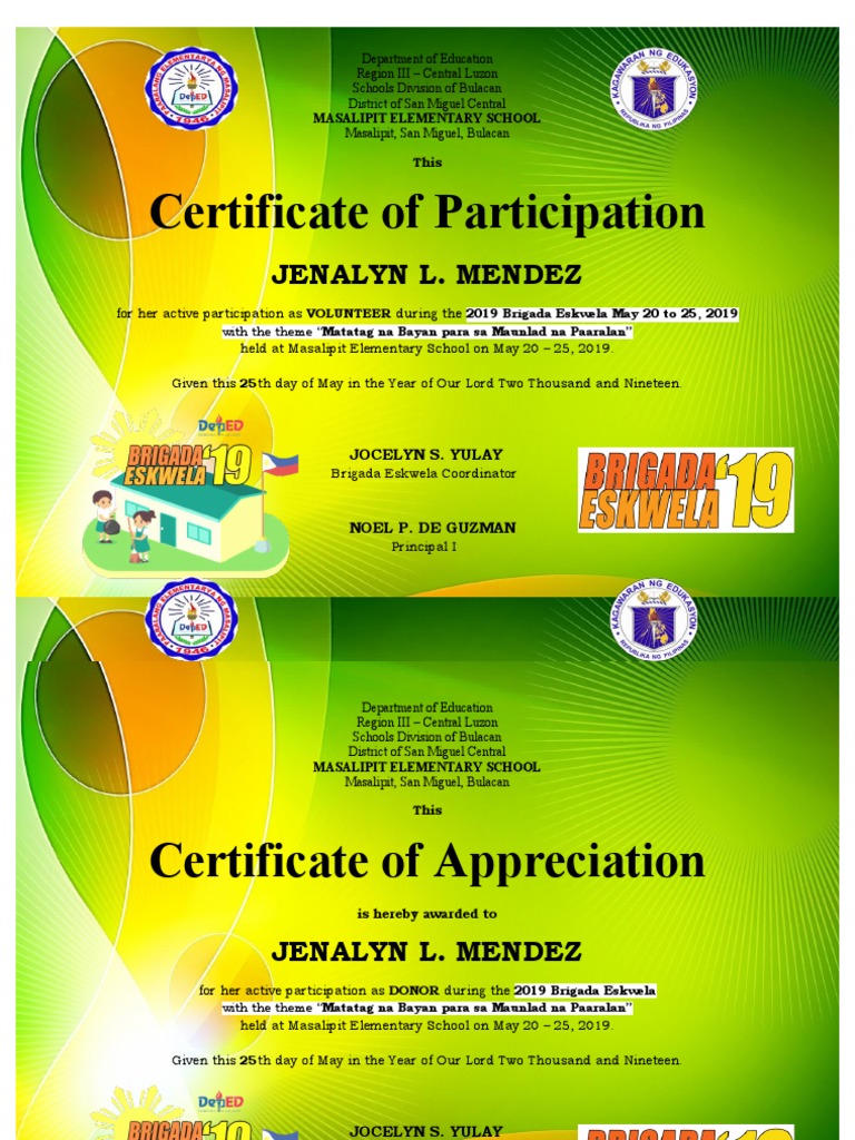 Brigada Cert - Volunteer.donor | PDF