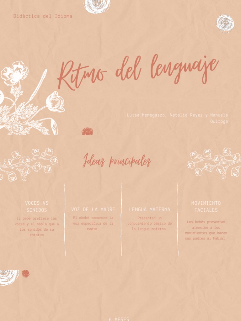 Ritmo Del Lenguaje | PDF | Aquisición de idioma | Aprendizaje