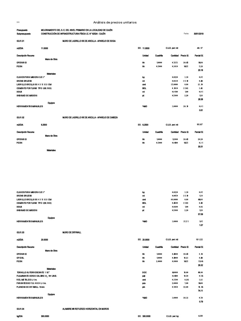 Apu Acabados Arquitectura | PDF | Materiales | Ladrillo