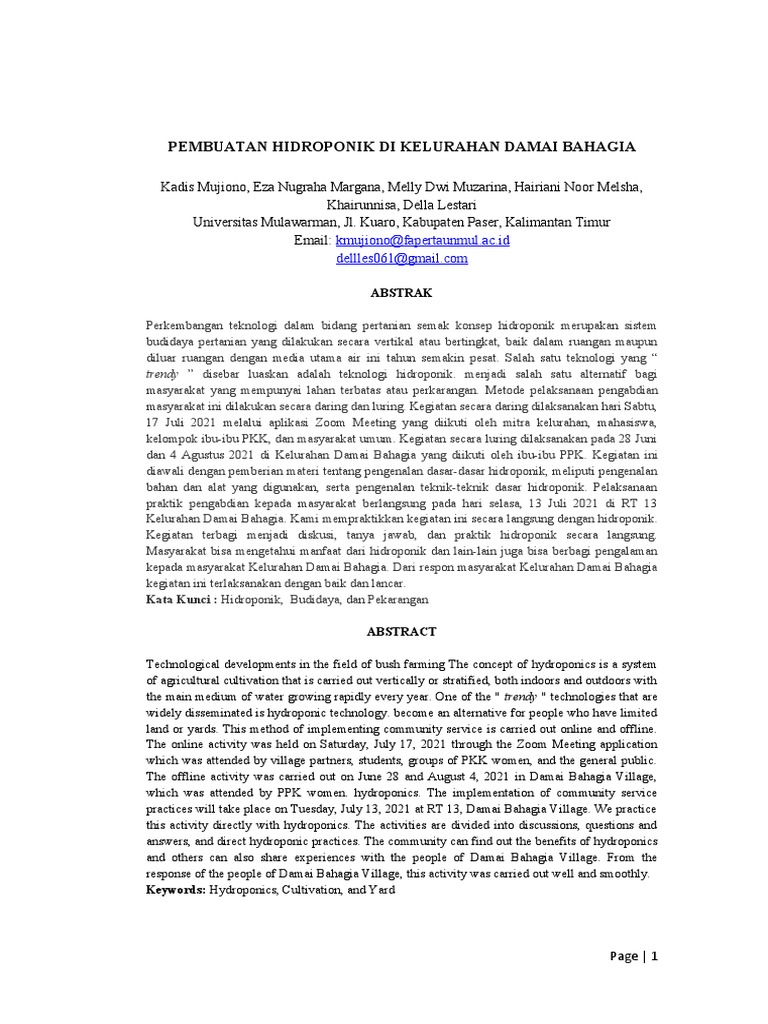 Artikel Ilmiah Kelompok-1 | PDF