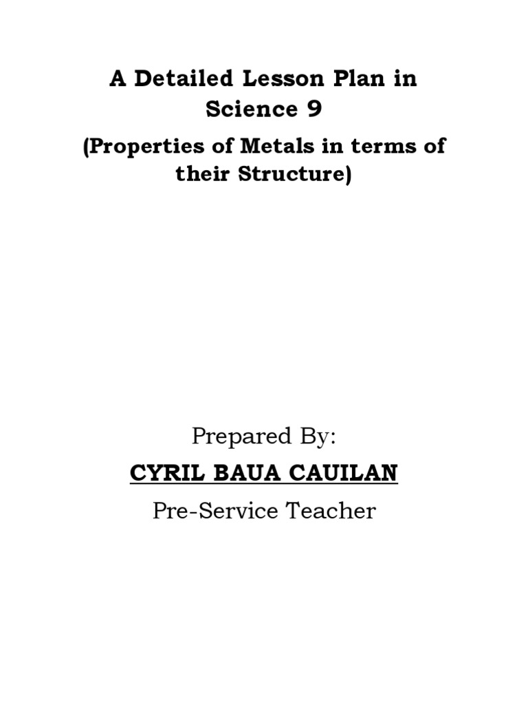 Exploring Metal Structures: A Hands-On Lesson in the Atomic ...