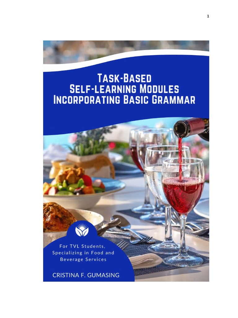 Self Learning Material | PDF | Menu | Waiting Staff