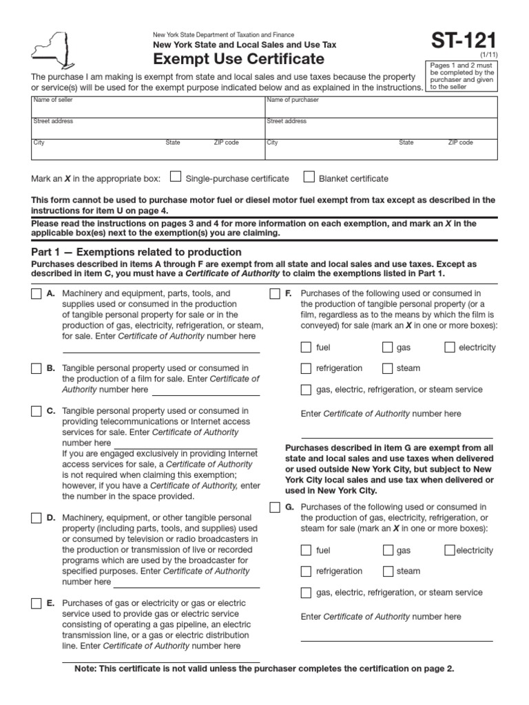 St121 Fill in | Download Free PDF | Tax Exemption | Taxation In The ...
