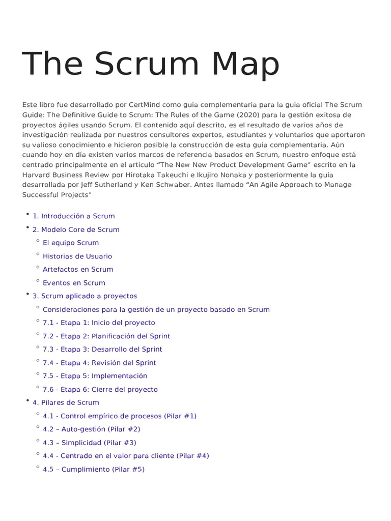 The Scrum Map | PDF | Scrum (desarrollo de software) | Software
