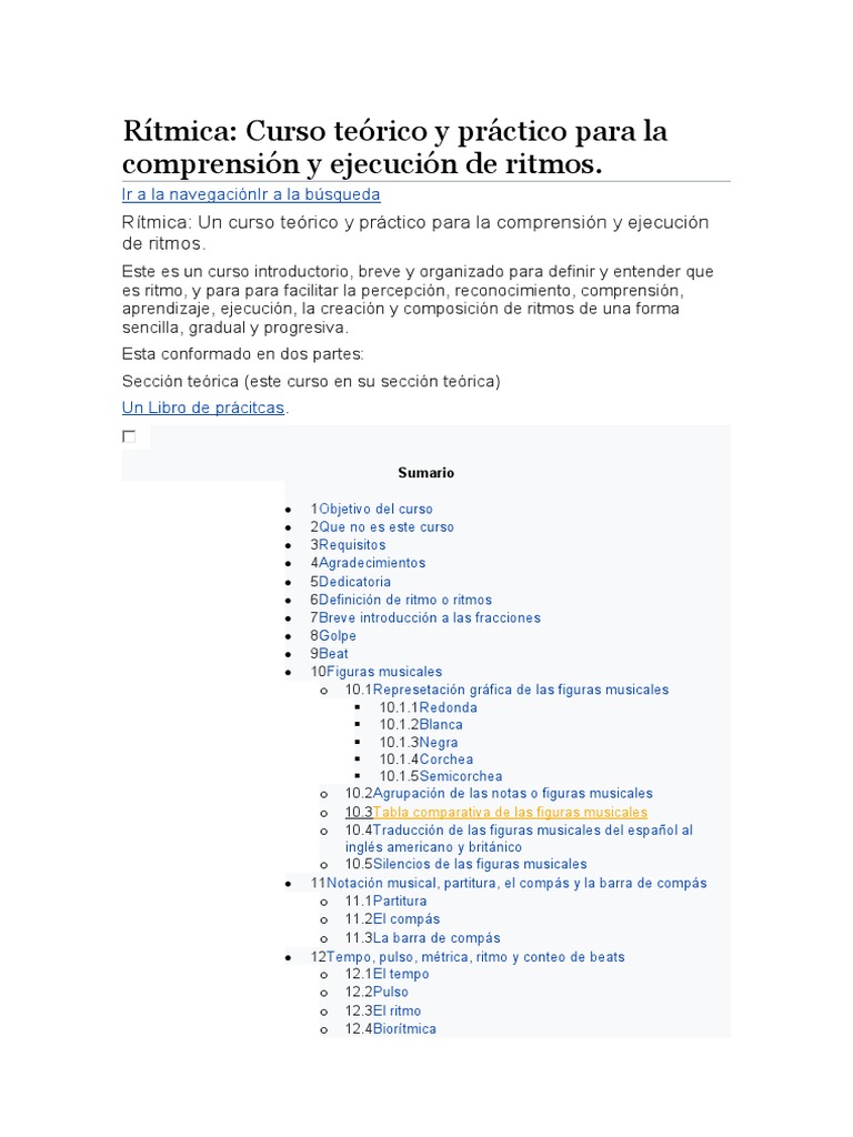 Rítmica | PDF | Ritmo | Tempo