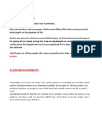 Dedication Examples For A Student Project PDF | PDF | Social Science
