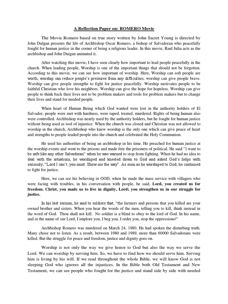 A Call to Action: Archbishop Oscar Romero's Inspiring Leadership ...