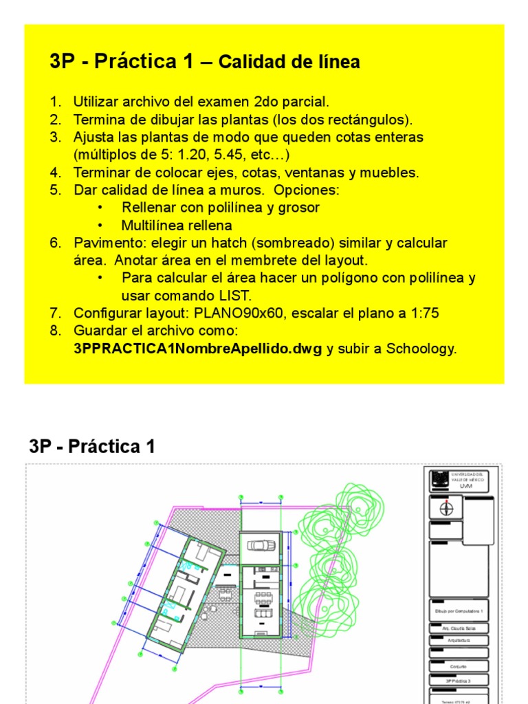 Plano Arquitectonico Con Calidad de Linea | PDF
