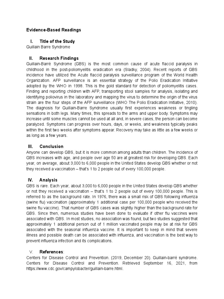Evidence Based Readings | PDF | Influenza | Health Sciences
