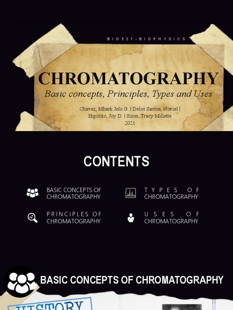 Chromatography: Basic Concepts, Principles, Types and Uses | PDF ...