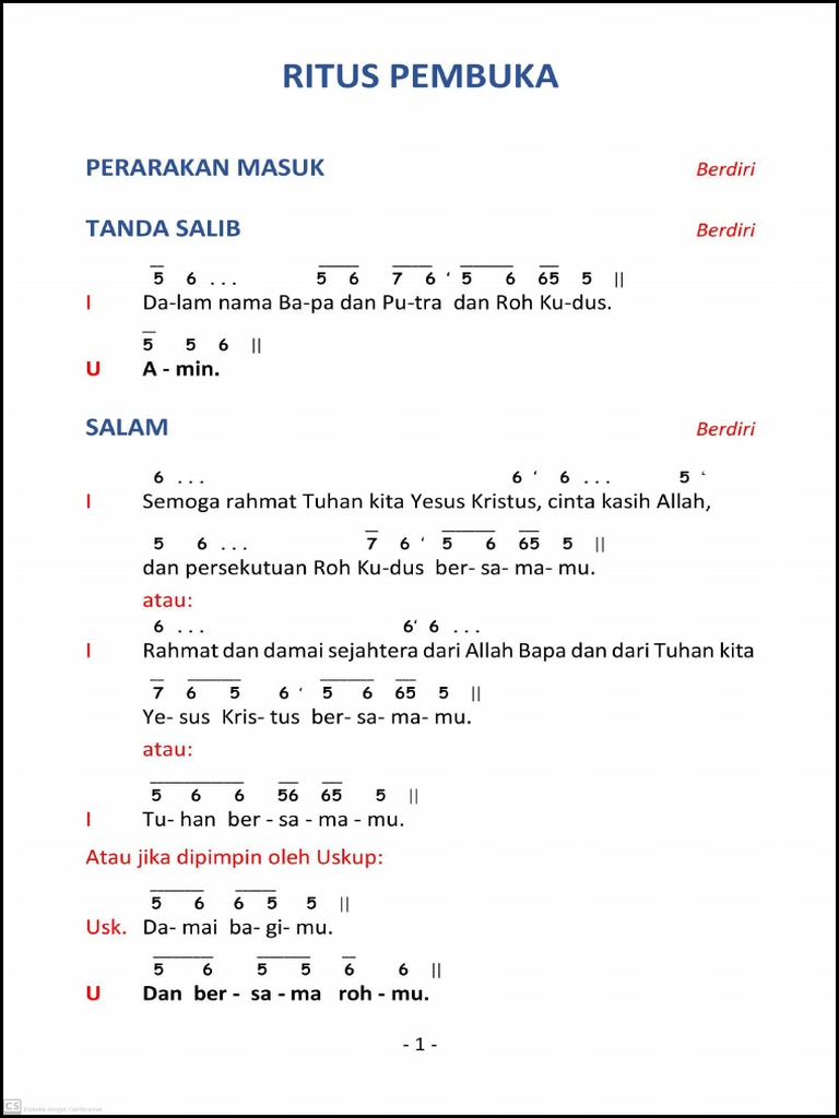 Tata Perayaan Ekaristi Terbaru | PDF