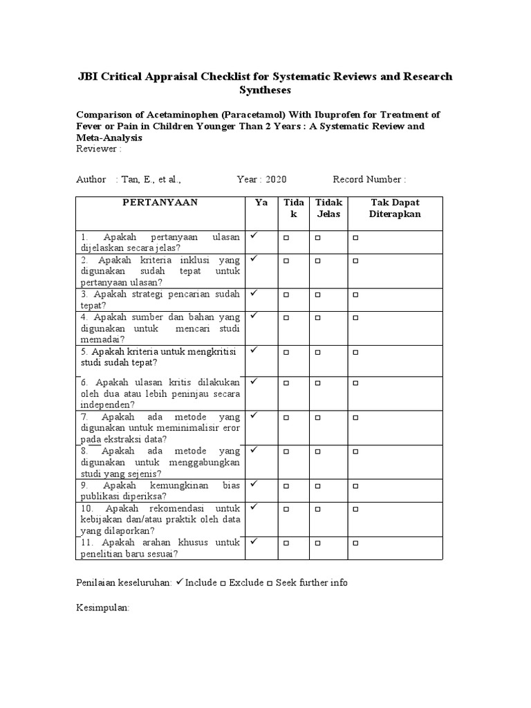 Critical Appraisal Journal Reading - Siti Lingga Oktafiani | PDF ...
