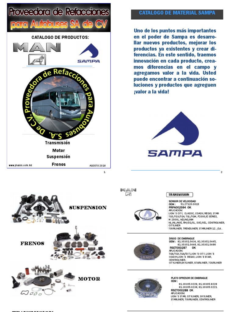 Catalogo Man | PDF | Tecnologías automotrices | Coche