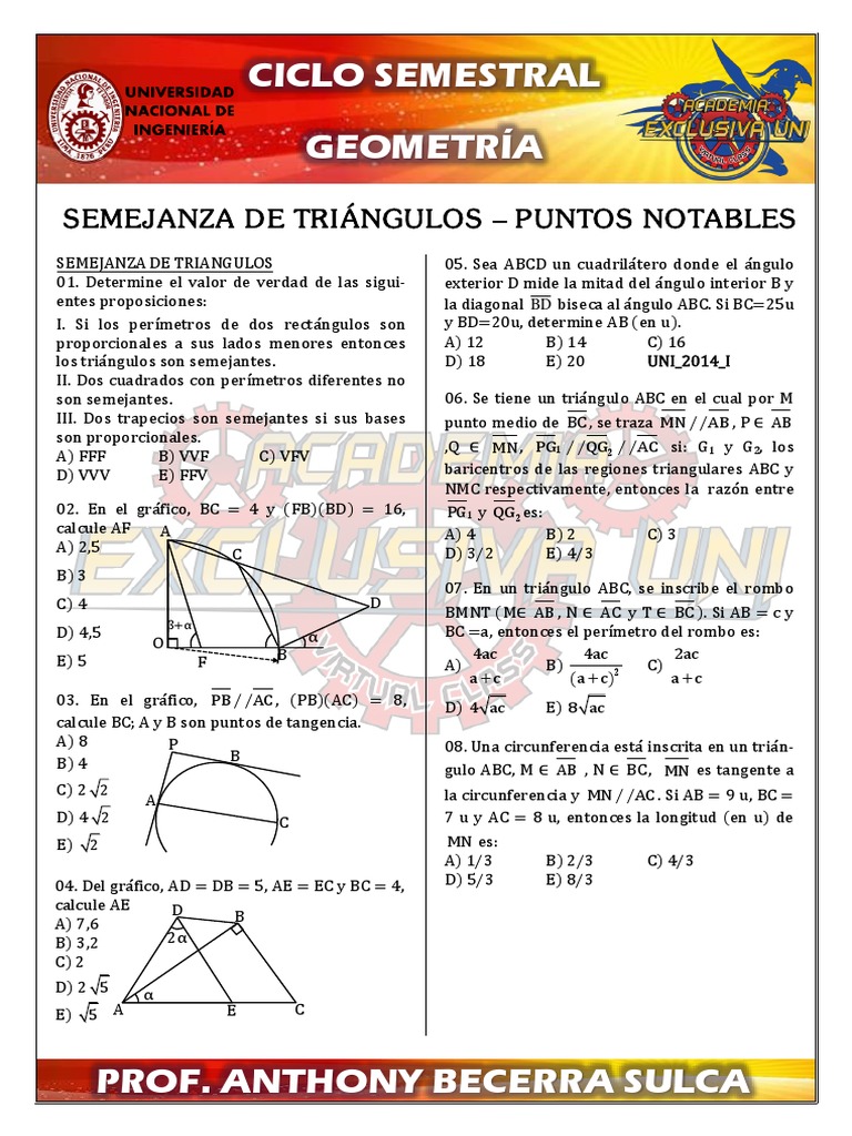 Geometria 7 | PDF | Triángulo | Geometría del plano euclidiano