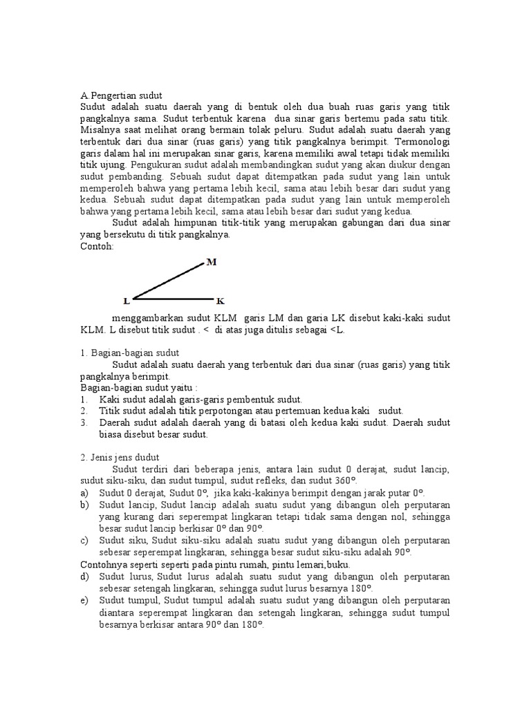 Sudut | PDF