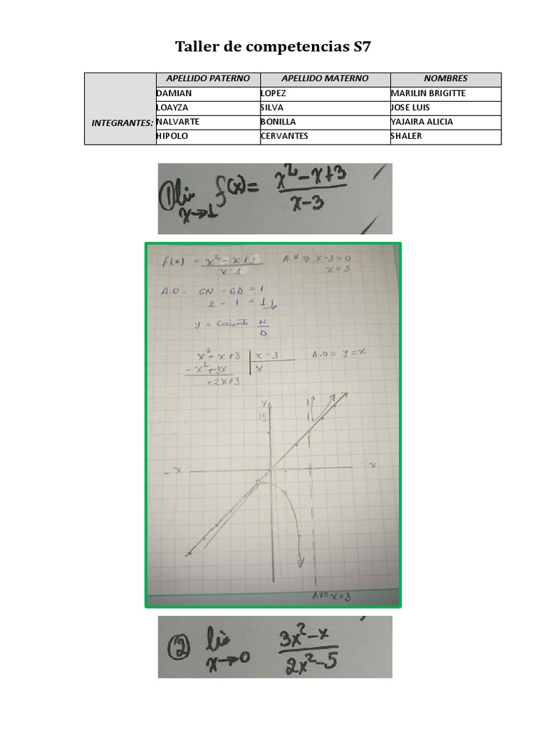 Taller de Competencias S7 | PDF
