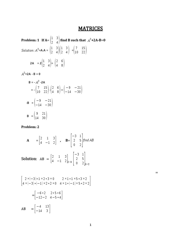 Business Mathematics Problems | PDF | Linear Algebra | Mathematical Objects