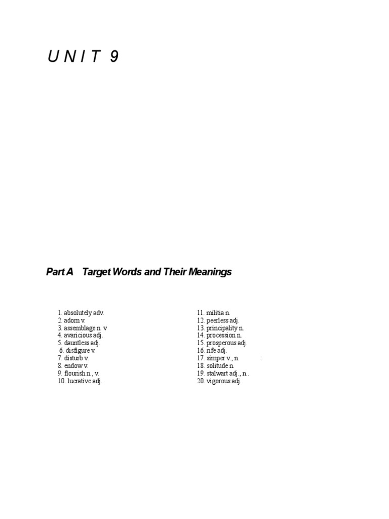 Blue Book - Unit 9 | PDF