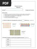 Prueba Numeros Ordinales | PDF