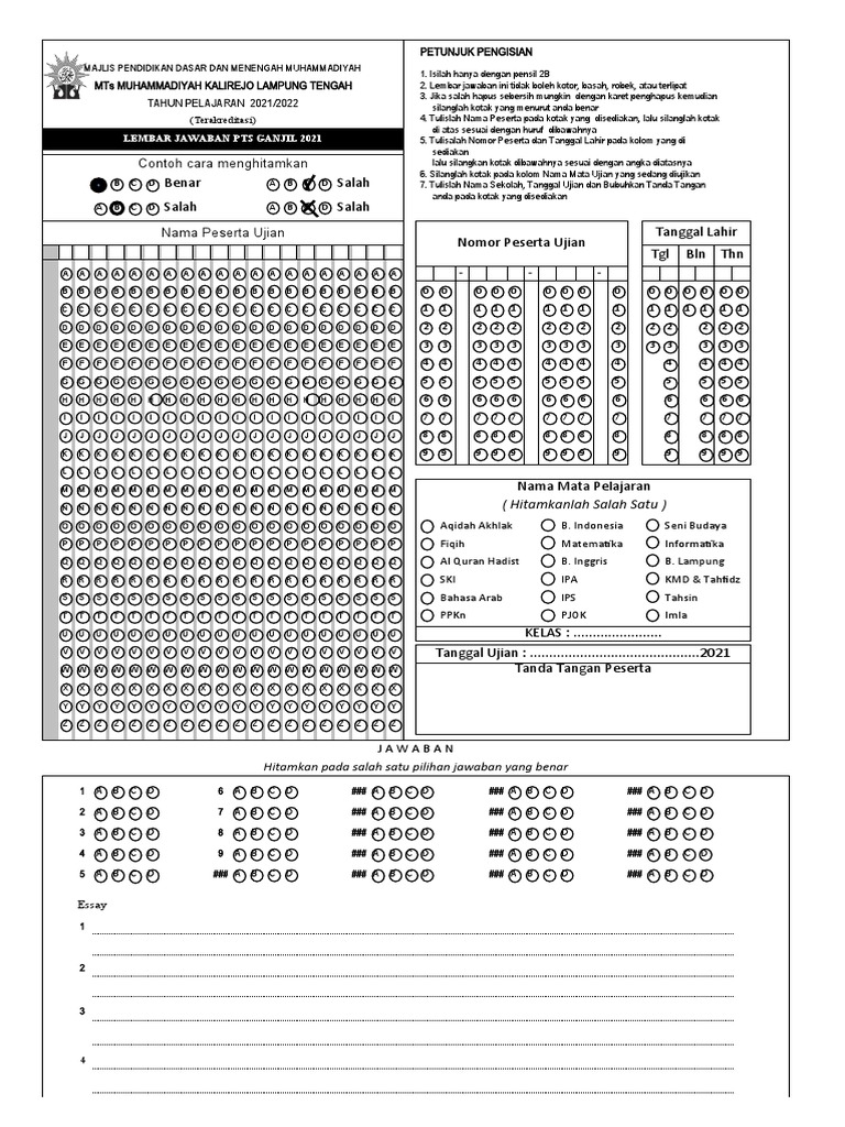 LJK Baru-MTsM 2021 | PDF